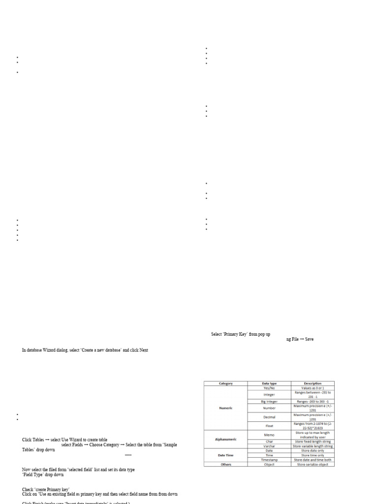 10th Class DATABASE Notes | PDF | Relational Database | Databases