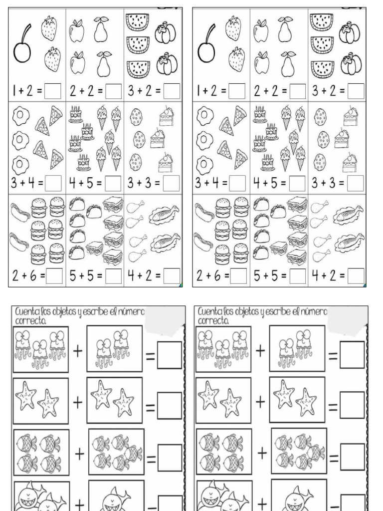 Actividades Sumas y Numeros | PDF