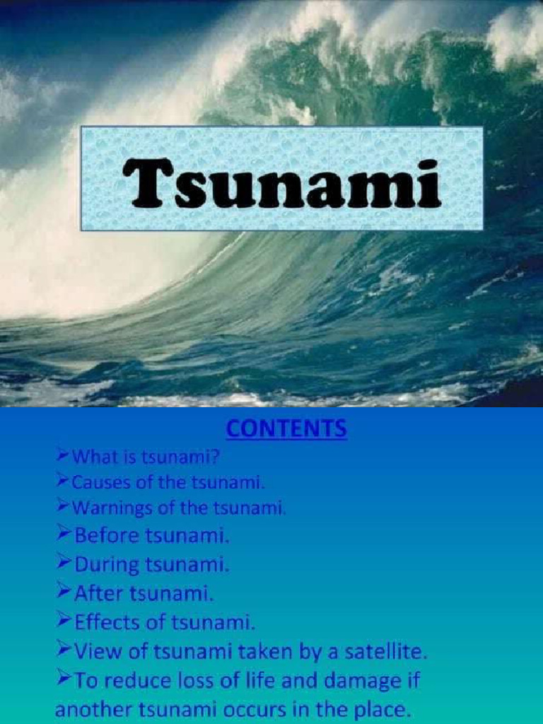 TSUNAMI | PDF