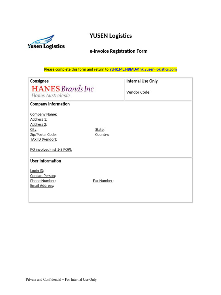 11.2 Einvoice - Register - Form - HAA | PDF