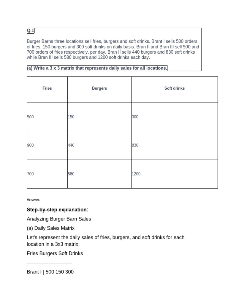 Assignment | PDF | Cooking, Food & Wine