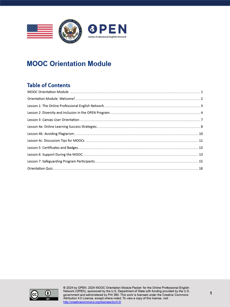 ECD MOOC Orientation Module Downloadable Packet | PDF | Educational Technology | Social Equality