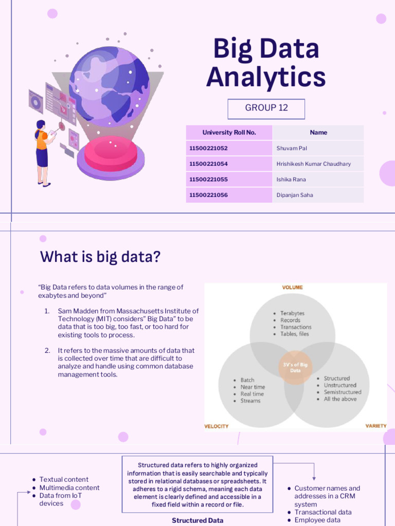 Big Data Analytics Project Proposal by Slidesgo | PDF | Big Data | Analytics
