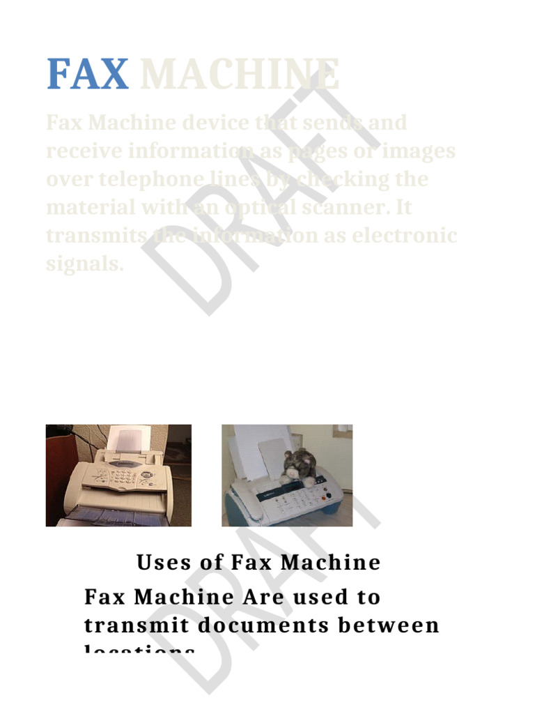 Fax Machine | PDF | Art
