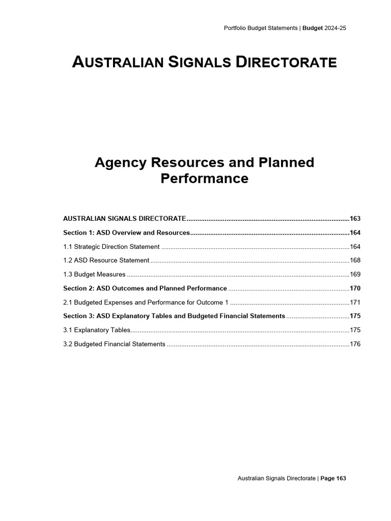2024-25 Defence PBS 04 Australian Signals Directorate | PDF | Equity ...