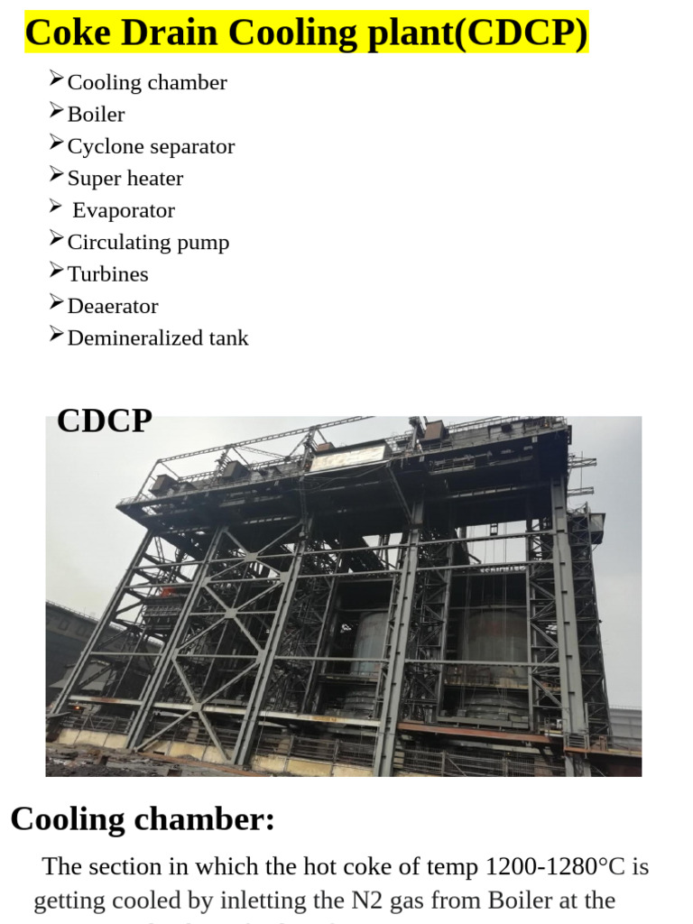 Coke Cooling and Sorting Process Overview | PDF | Boiler | Steam