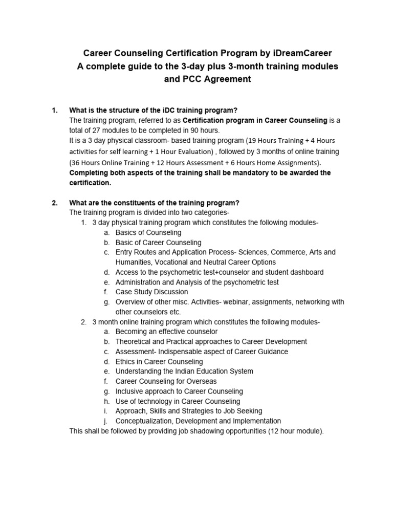 3-month Online Training Module | PDF