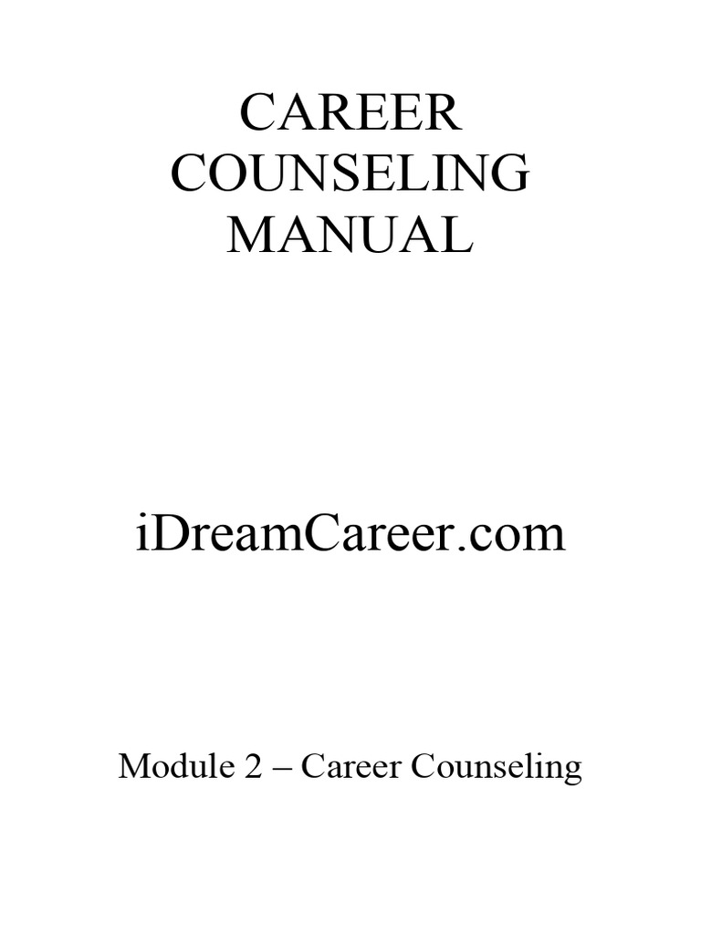 Basics of Career Counseling Manual pdf | PDF | Psychology | Decision Making