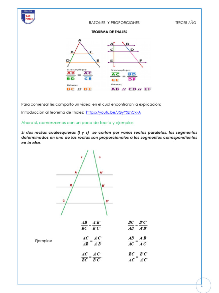 Thales 1 | PDF | Euclides | Matemática Elemental