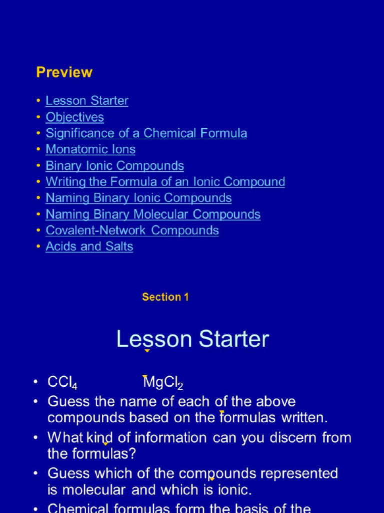 Advance Chemistry Unit 1 | PDF