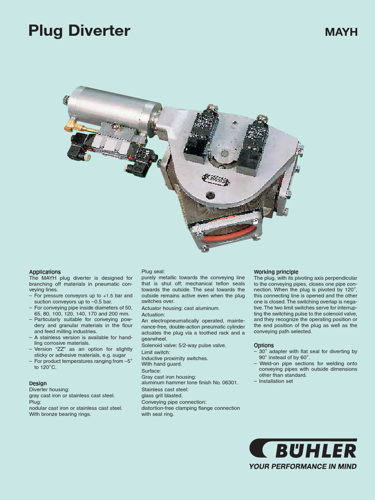 Plug Diverter MAYH | PDF | Pipe (Fluid Conveyance) | Valve