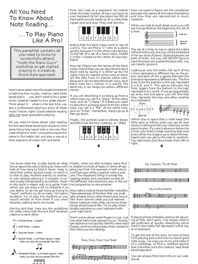 Note Pamphlet | PDF | Language Arts & Discipline | Art