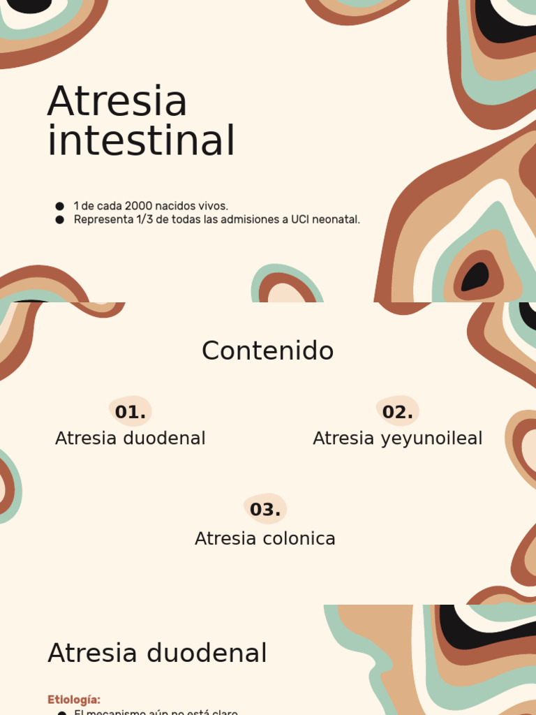 Atresia Intestinal | PDF | Tracto gastrointestinal | Gastroenterología