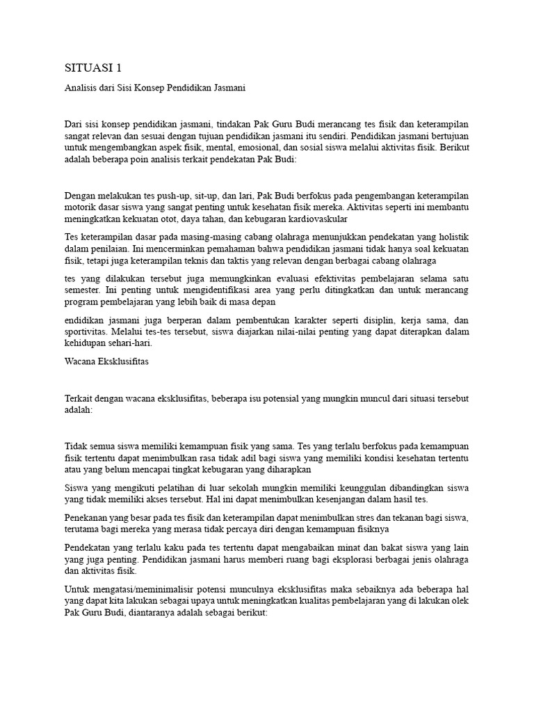 TOPIK 1.4.C.1 - Ekslusivitas PJOK - MUHAMMAD ULIN NUHA | PDF