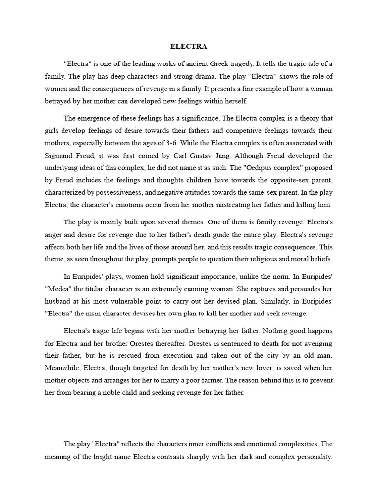 ELECTRA (1) | PDF | Clytemnestra