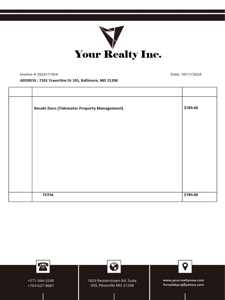 7101 HOA Invoice | PDF