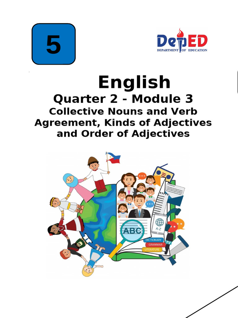 3.eng5 Q2 Module3 Lessons7-9 | PDF | Grammatical Number | Adjective