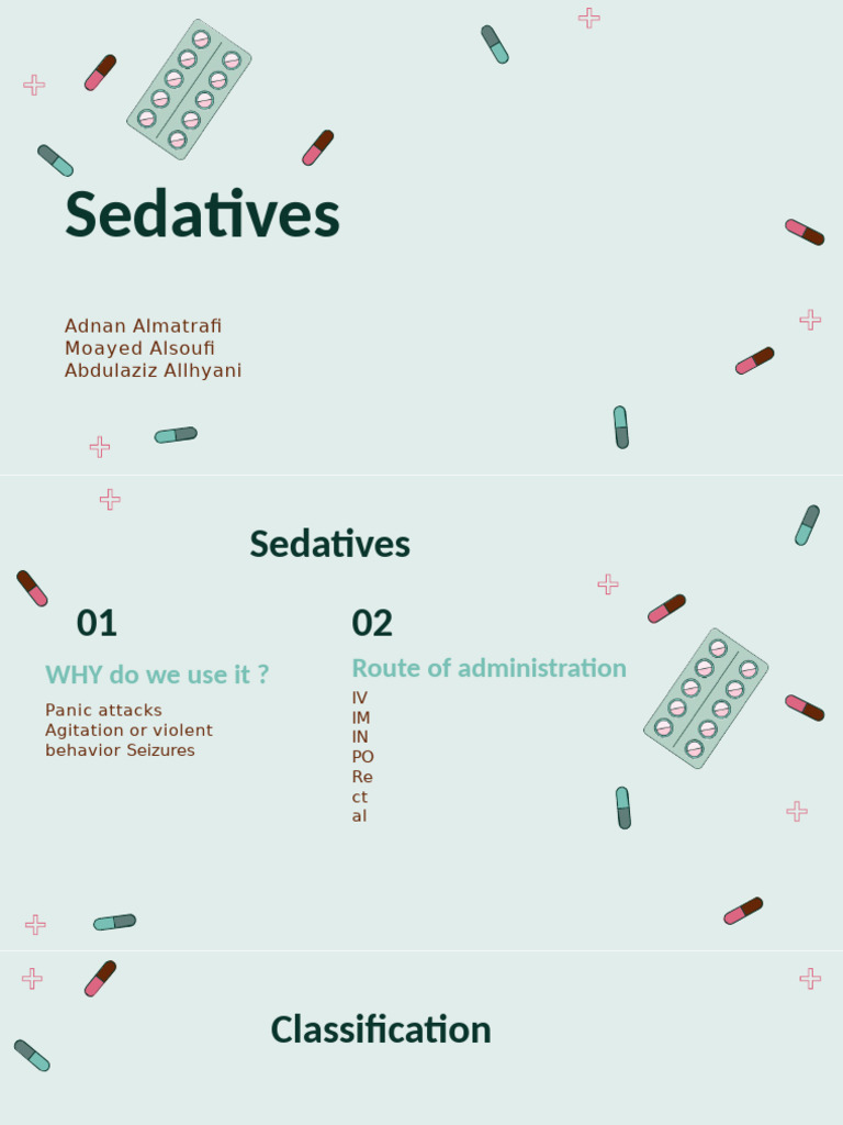Sedatives | PDF