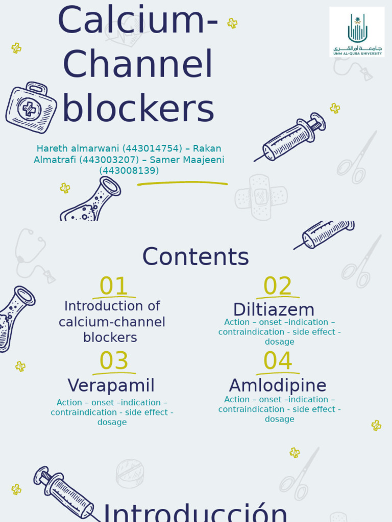 Calcium Channel Blockers | PDF | Physiology | Cardiovascular System