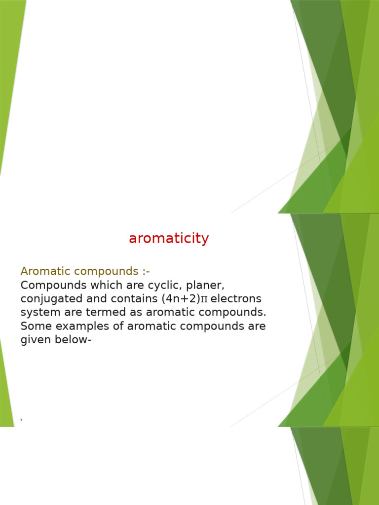 Neha Sharma Aromaticity | PDF | Aromaticity | Chemical Compounds