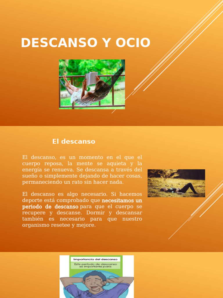 DESCANSO Y OCIO | PDF