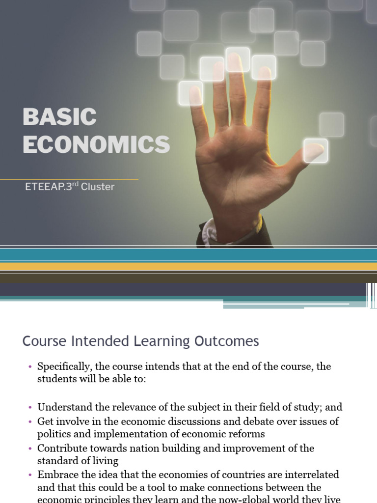 PPT-module-in-Basic-Eco.ppt | PDF | Economics | Economic Growth