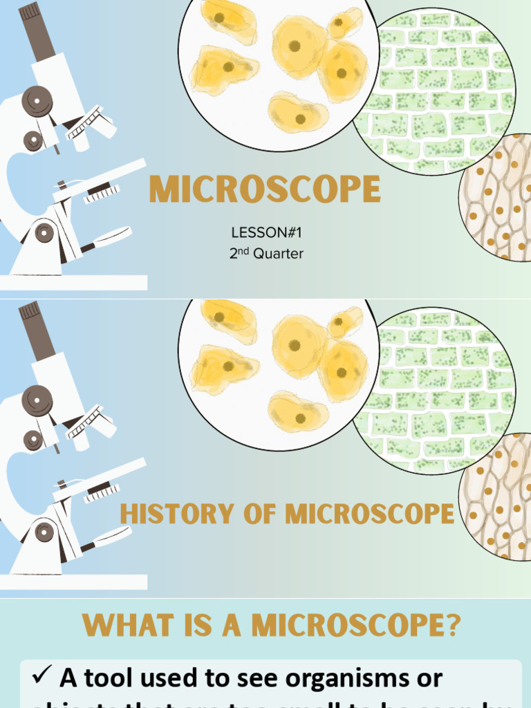 Q2-LESSON#1- MICROSCOPE | PDF | Microscope | Laboratory Equipment