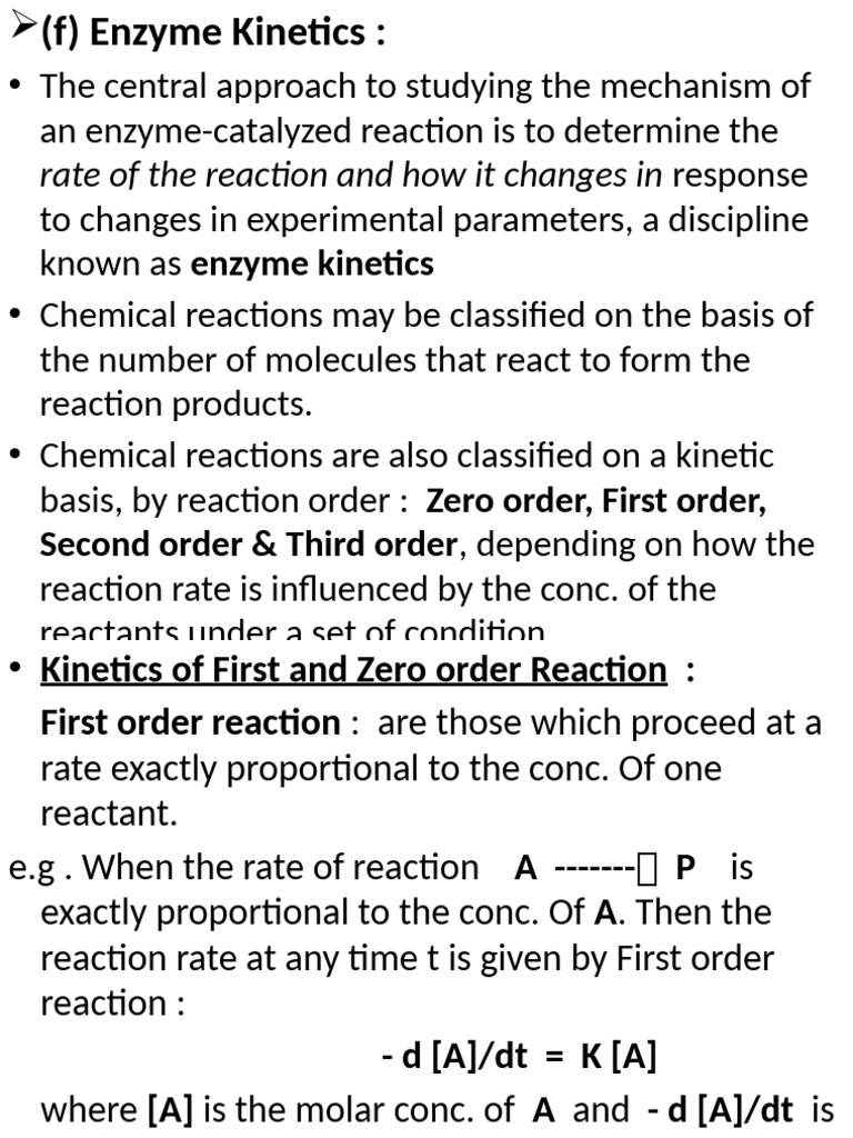 Enzyme Kinetics: Reaction Rates Explained | PDF | Enzyme Kinetics ...