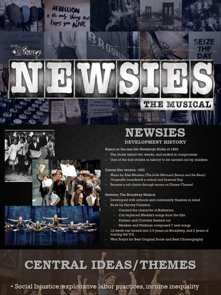 Newsies Director's Vision | PDF | Social Science | General Fiction