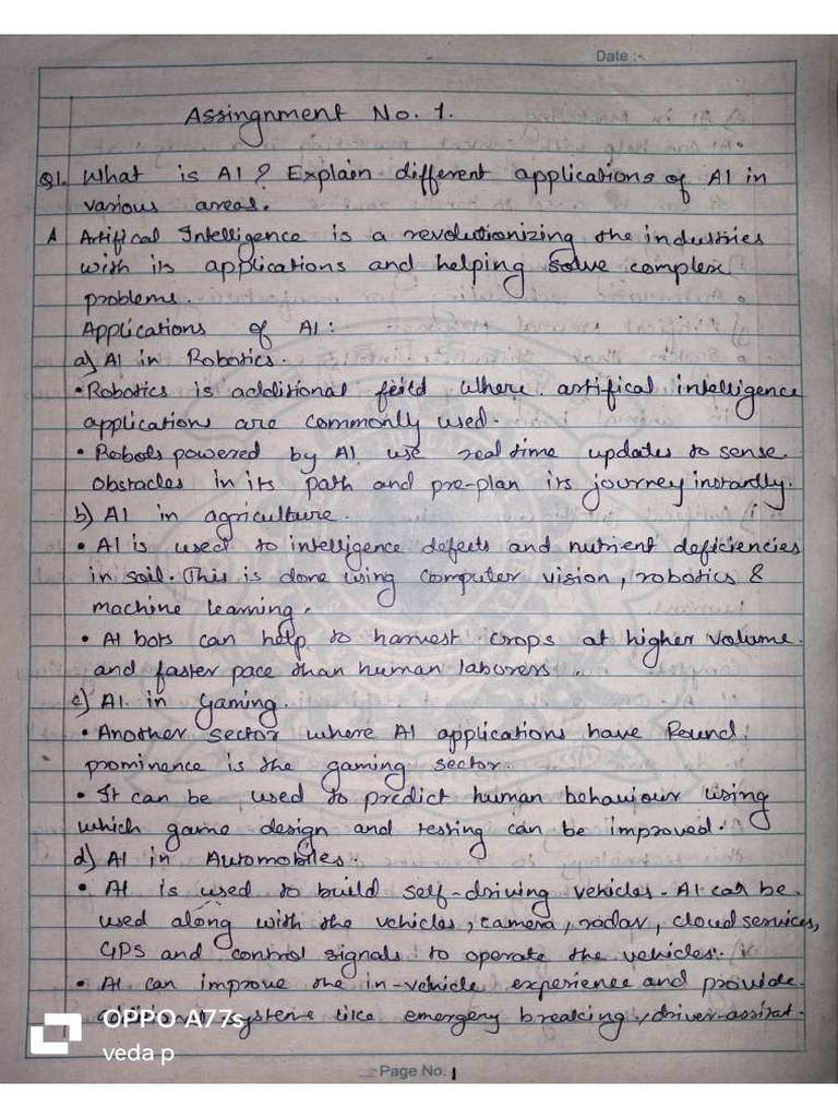 Ai Assignment 1 | PDF