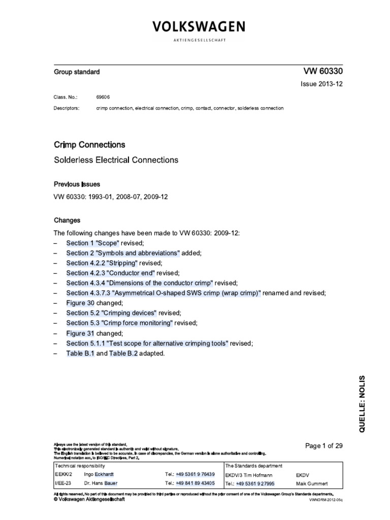 VW 60330 UL 122001 eBook Guide | PDF