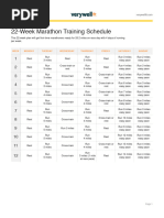 Training Plan 21KM | PDF