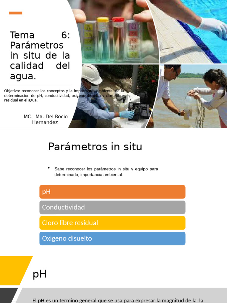 Determinacion Parametros in Situ 21 | PDF | Ph | Agua