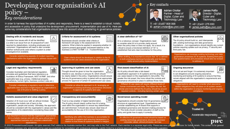 Developing Your Organisations Ai Policy Key Considerations | PDF ...