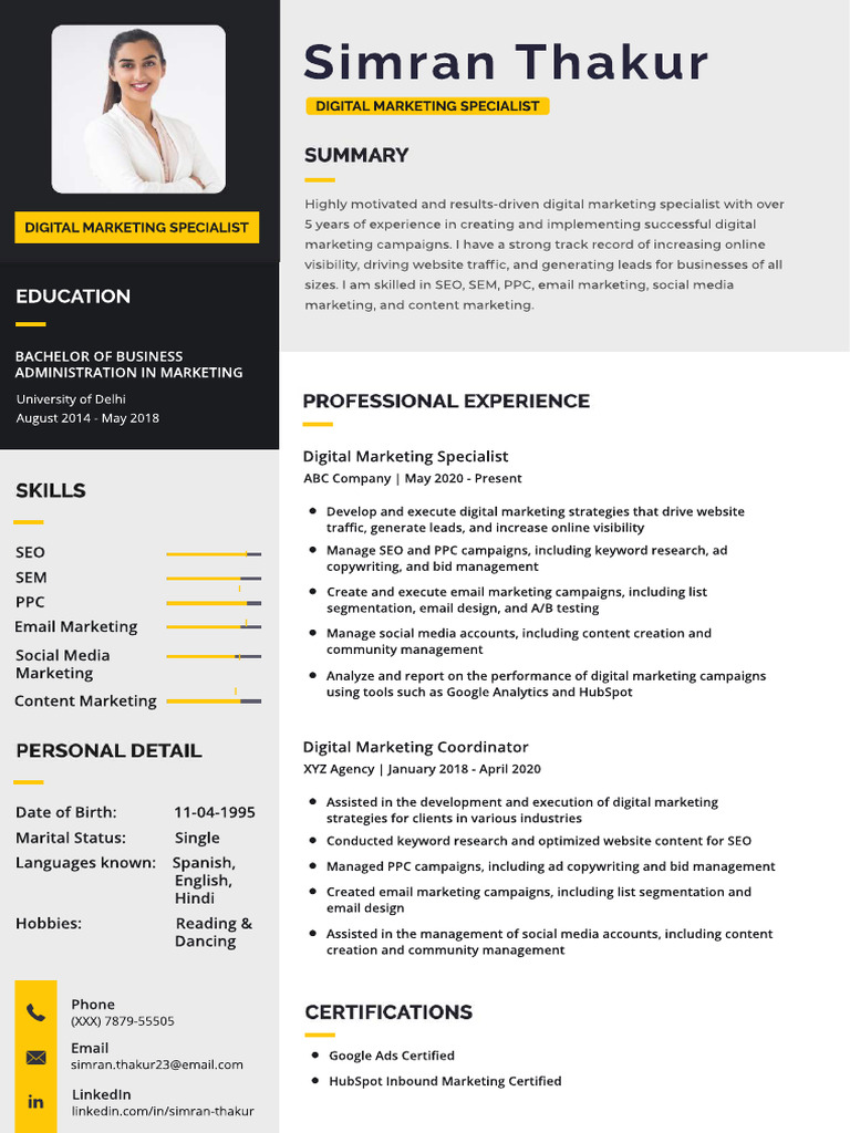 Resume-Sample-1 | PDF