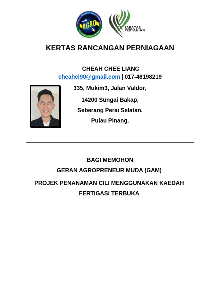 Kertas Rancangan Perniagaan Final | PDF