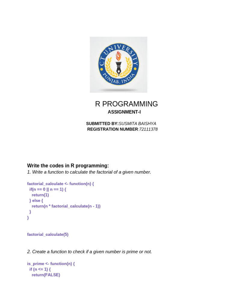 R Programming | PDF | Teaching Methods & Materials