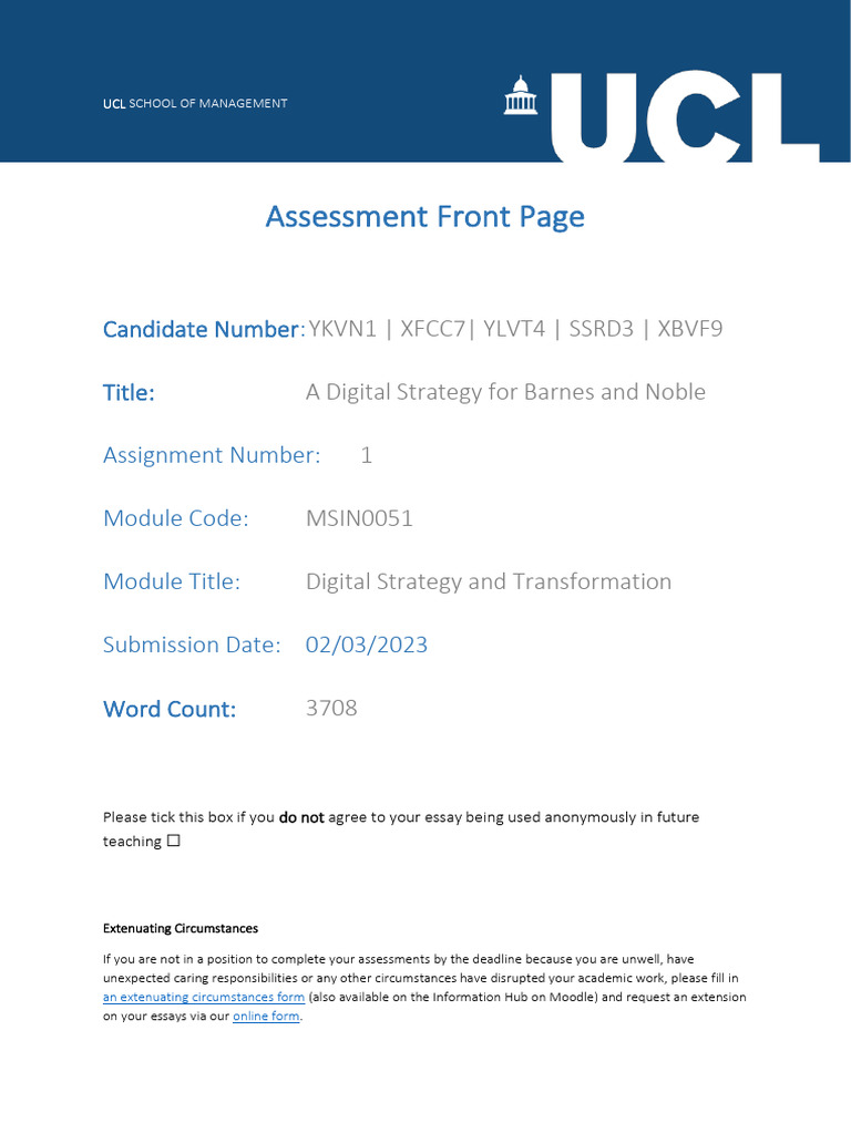 Essay Front Page 2022-23 | PDF