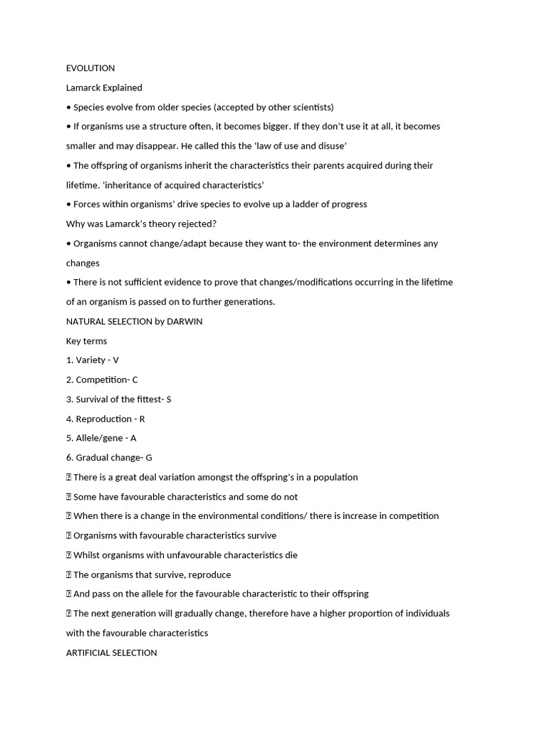 Evolution Pdf Natural Selection Evolution