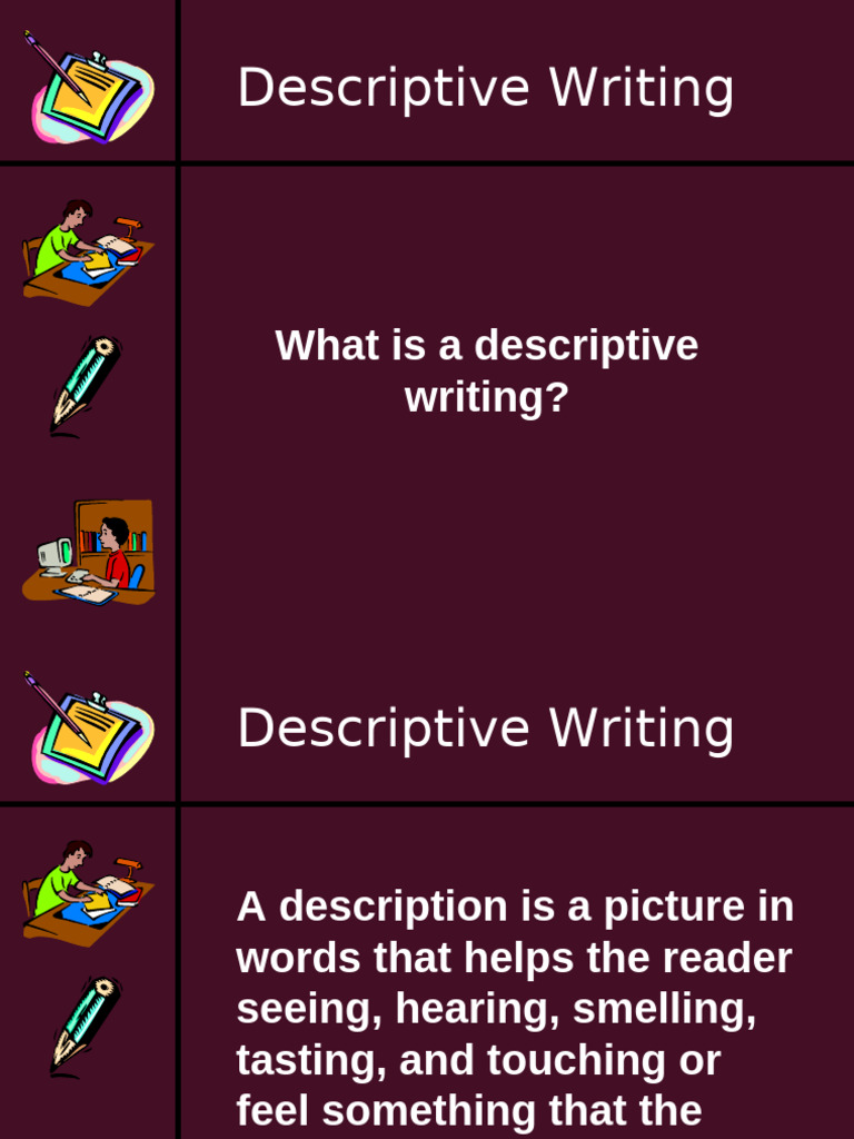Understanding Descriptive Writing Techniques | PDF