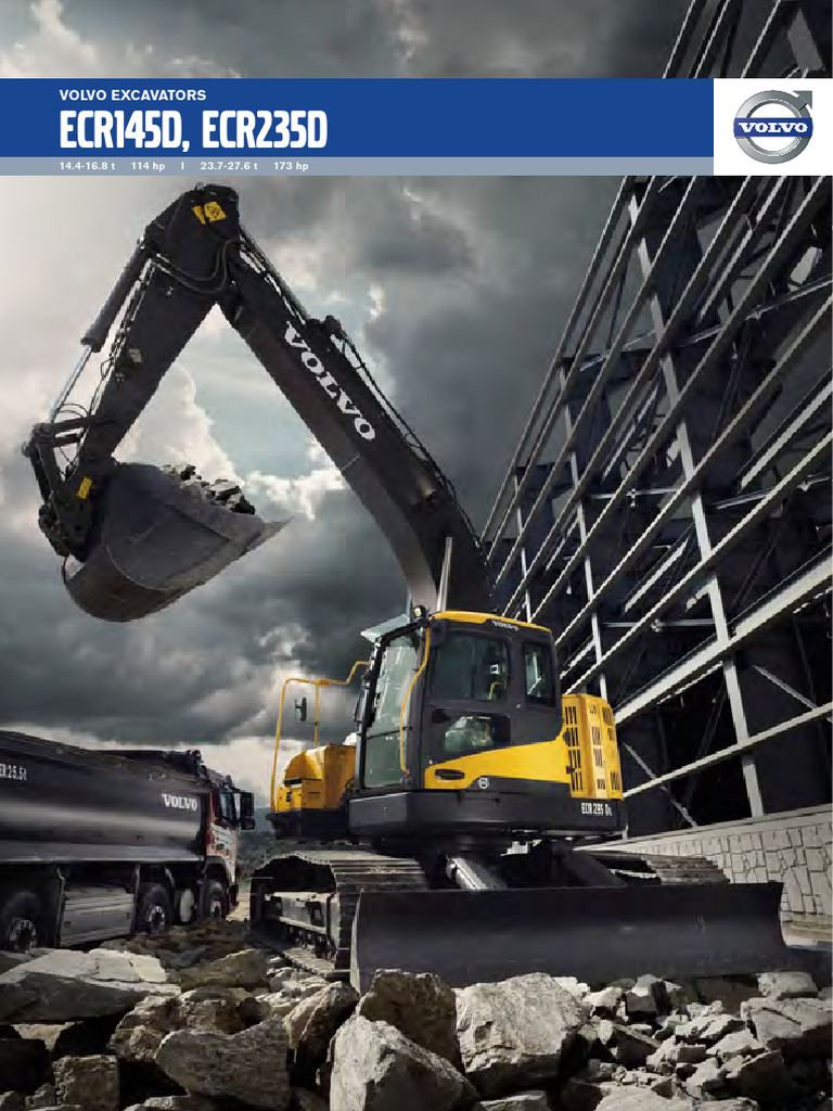 Volvo ECR145D & ECR235D Excavators | PDF | Horsepower | Engines