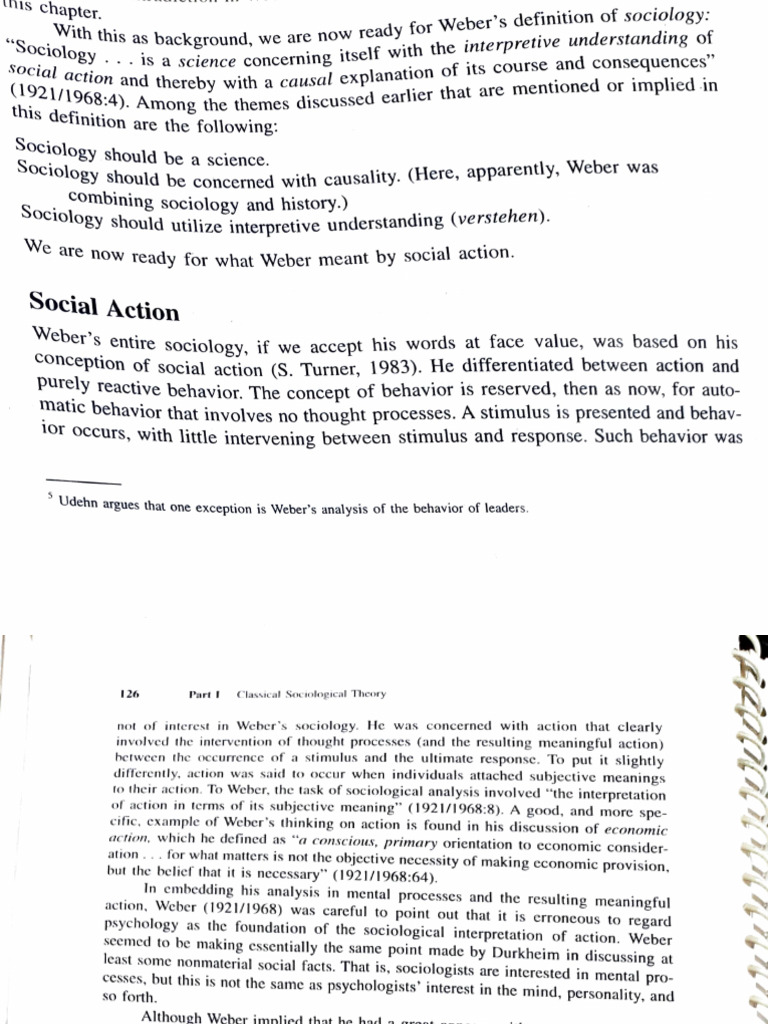 Weber Social Action 2 | PDF | Max Weber | Sociology