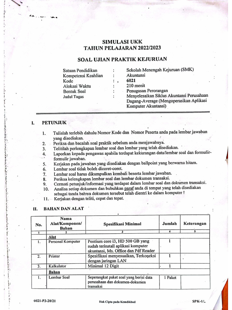 Soal UD BUANA | PDF