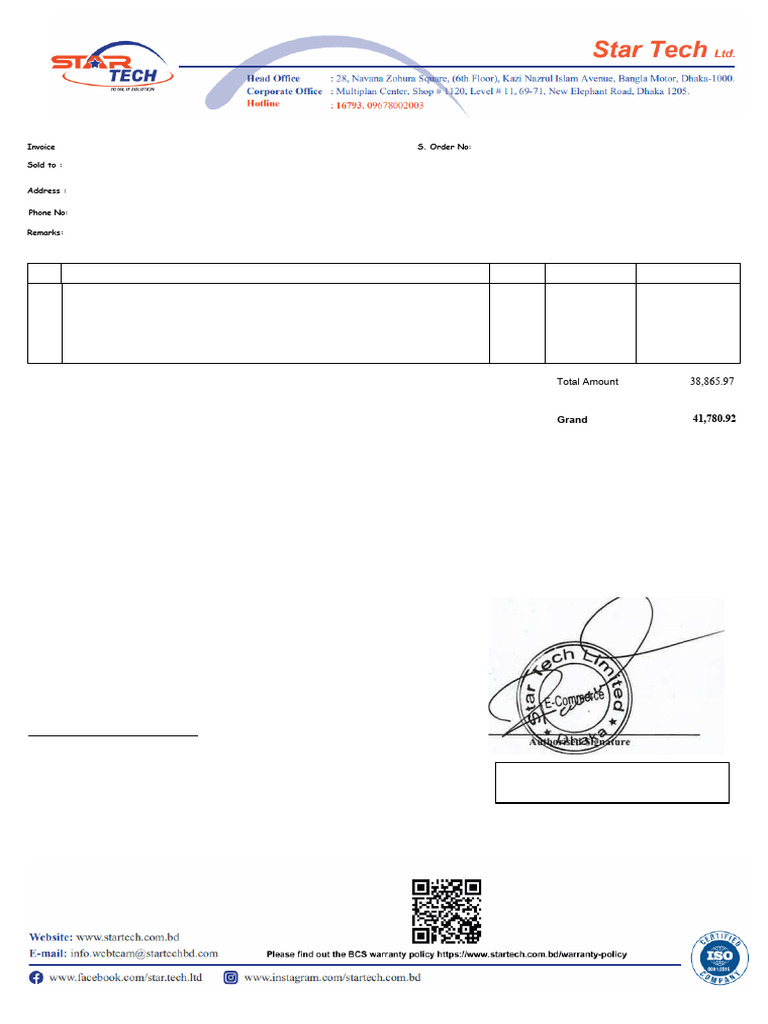 Invoice for 463455-2 | PDF | Invoice | Computing