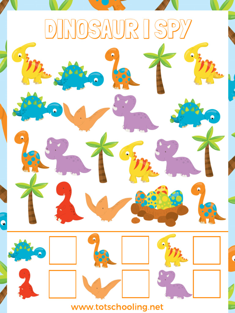 Free - Dinosaur I Spy | PDF