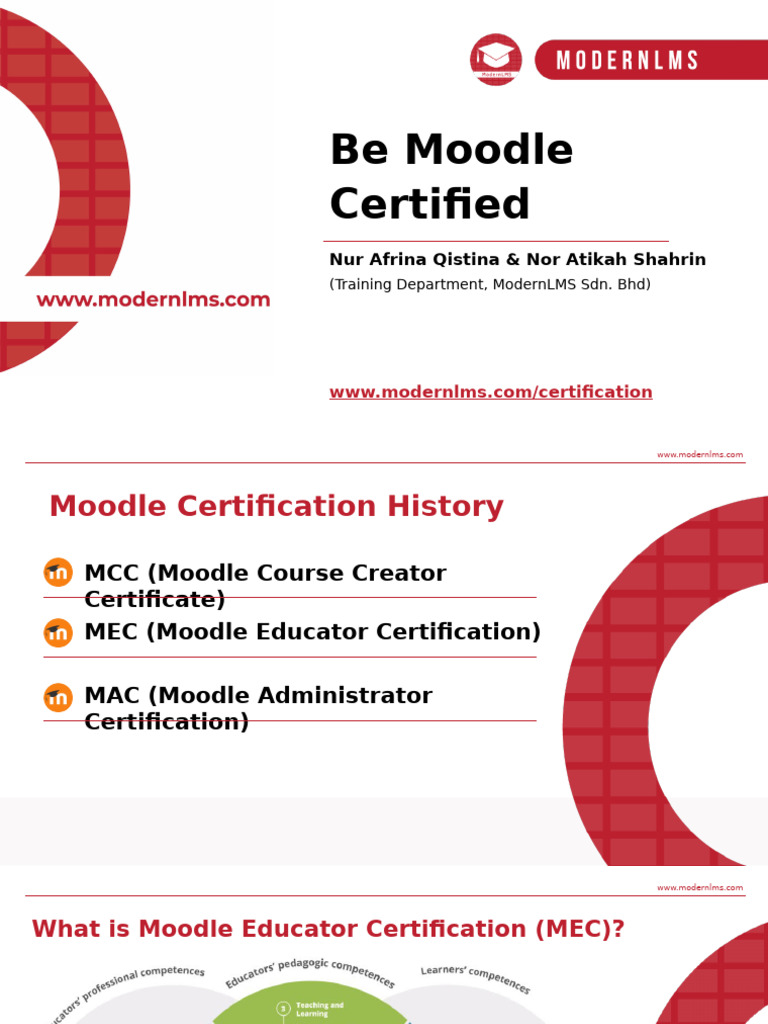 How To Become Moodle Certified | PDF