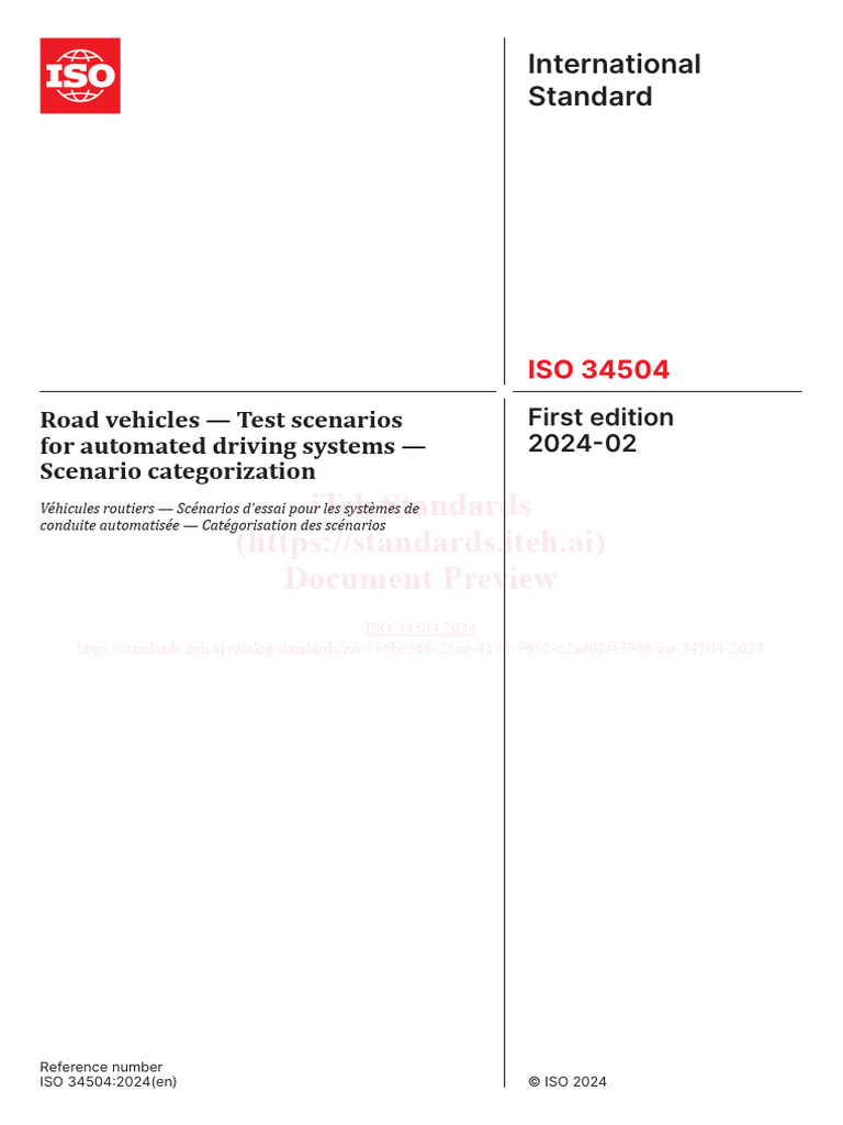 Iso 34504 2024 | PDF | International Organization For Standardization