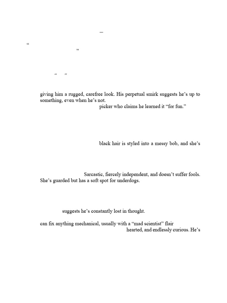 Character Chronicles Prompts | PDF | Home & Garden | General Fiction