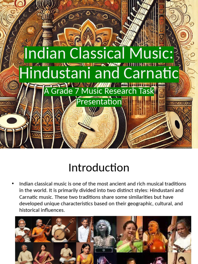 Hindustani vs. Carnatic Music Overview | PDF