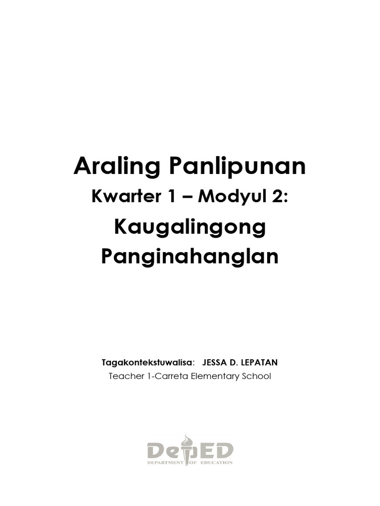 Ap1 q1 Module 2 Week 2. | PDF